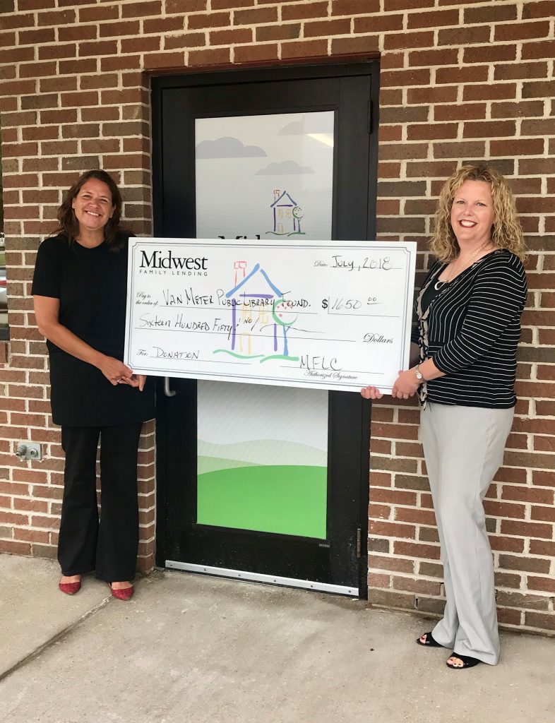 MFLCares gives back to Van Meter Public Library Foundation - Midwest ...